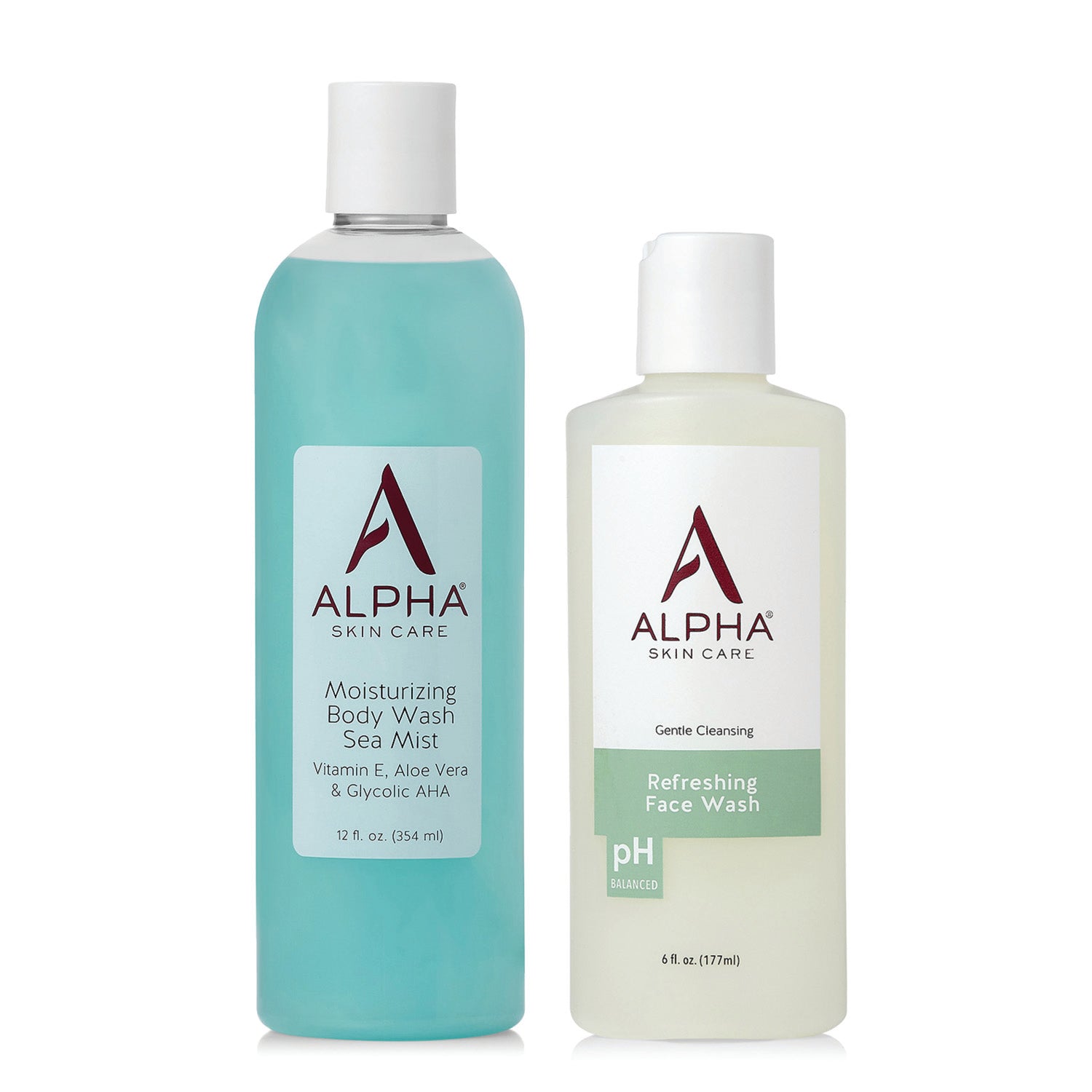 Face and Body Wash Set – Alpha Skin UK